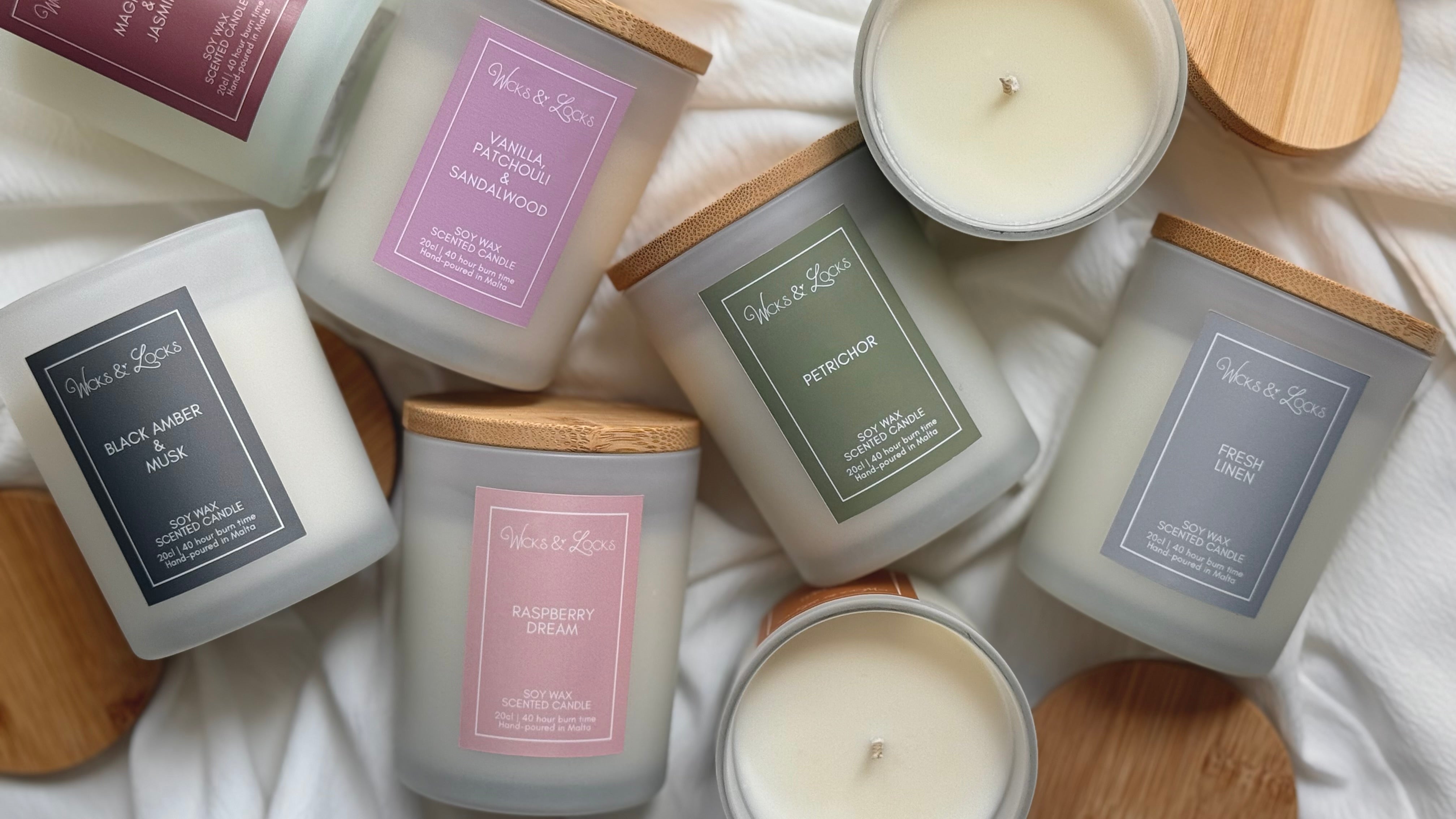 Luxury Scented Candles – Wicks & Locks